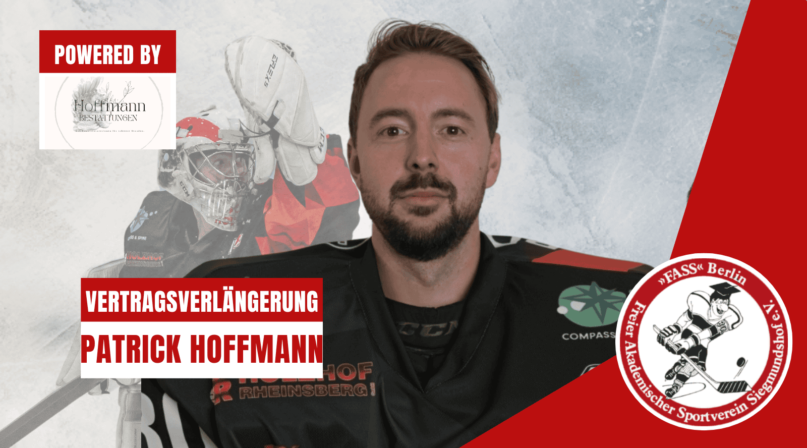 Patrick Hoffmann wird Co-Trainer und bleibt Goalie – FASS Berlin Eishockey